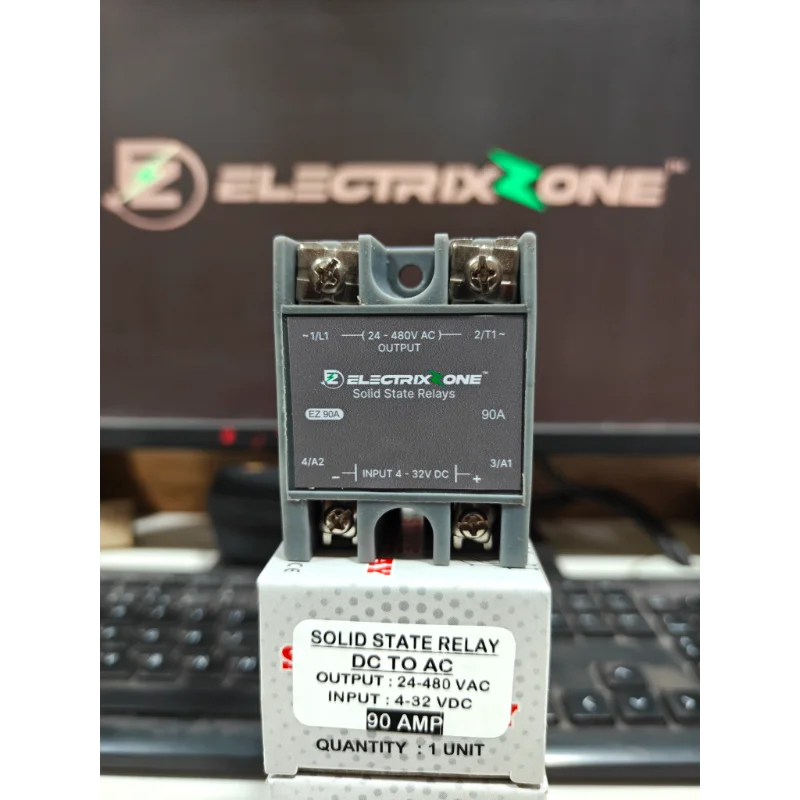 ElectrixZone™ Solid State Relay 90A – DC to AC (Input 4-32VDC / Output ...